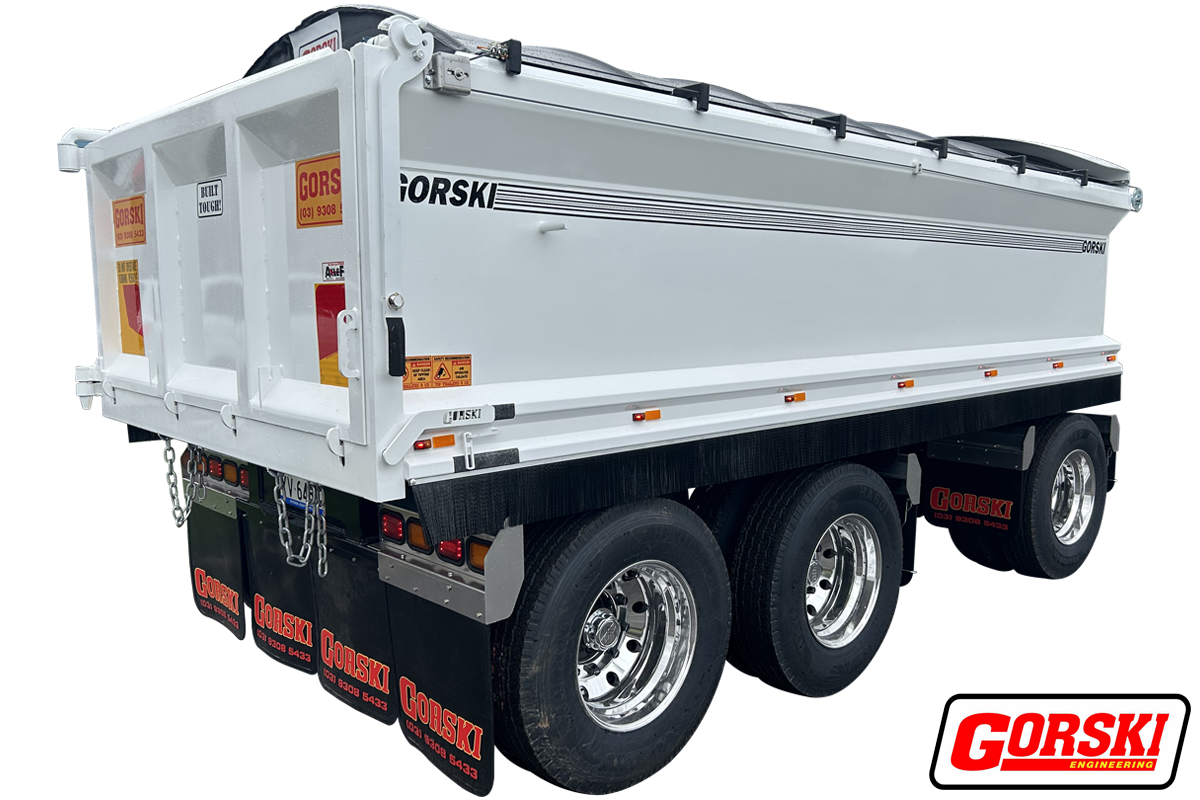 Gorski 3 Axle Dog Tipping Trailer 45T Spec Hardox New | Gorski Engineering