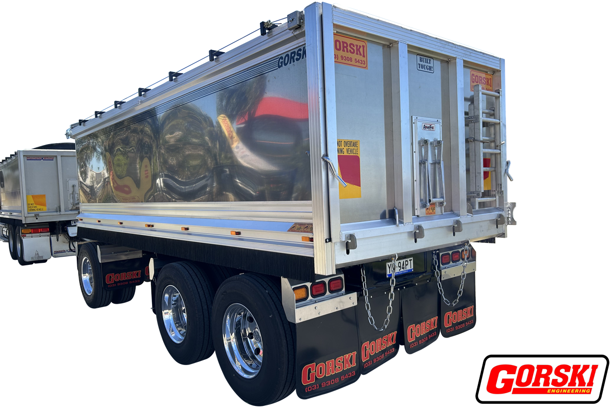 Gorski 3 Axle Dog Tipping Trailer 48T Spec Aluminium New | Gorski ...