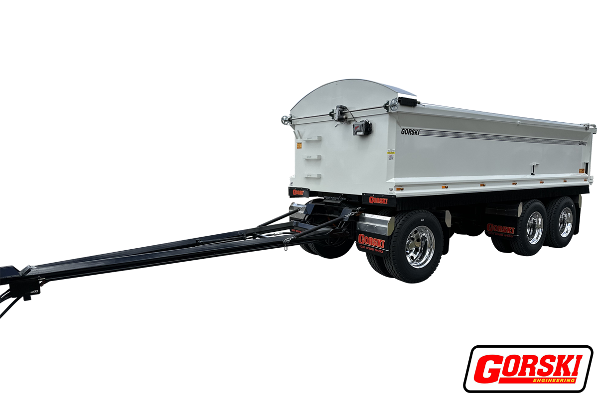 Gorski 3 Axle Dog Tipping Trailer 48T Spec Hardox New | Gorski Engineering