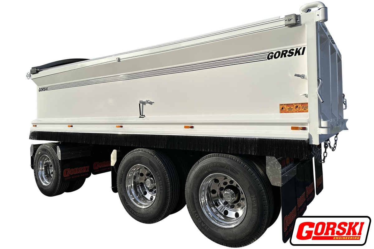 Gorski 3 Axle Dog Tipping Trailer 45T Spec Hardox New | Gorski Engineering